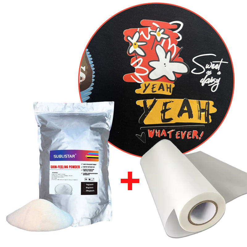 DTF Skin-Sensing Film and Powder，Roll Pet Film Hot Melt Powder TPU for ...