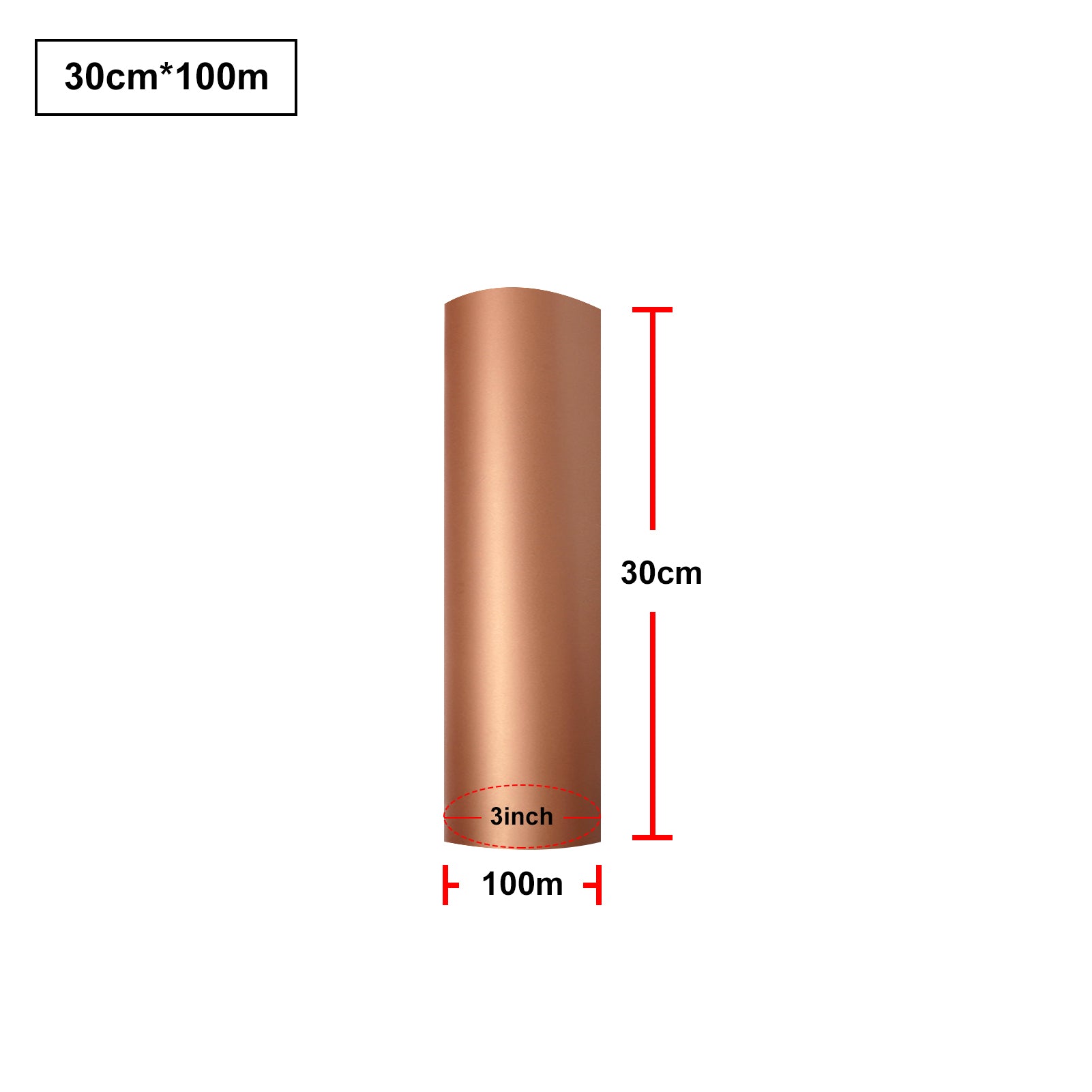 Rose Gold DTF Film,Roll DTF Transfer Film Rose Gold for Fabric Transfe ...