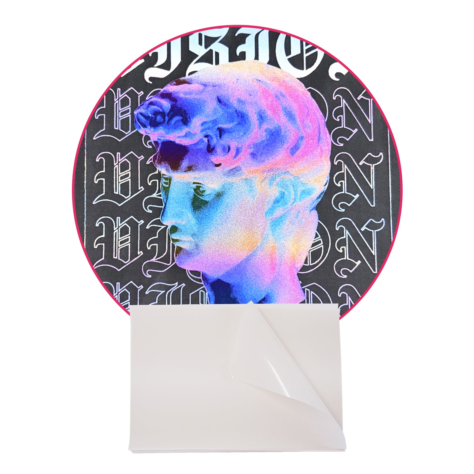 Rainbow Reflective DTF Film +Easy To Peel DTF powder for DTF Transfer ...