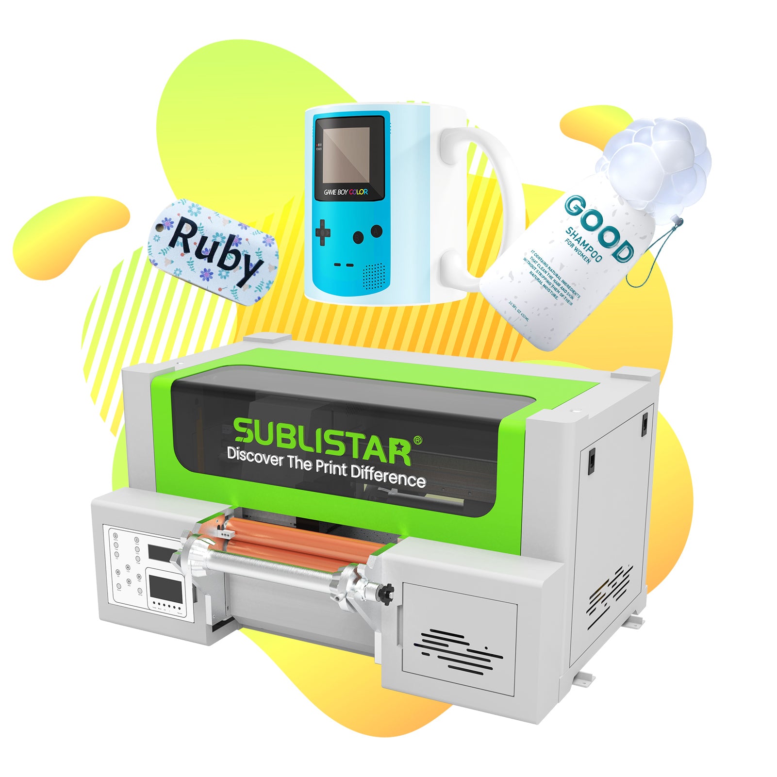 Sublistar A3 30cm 30R mini Star V Desktop UV DTF Printer with AB Film