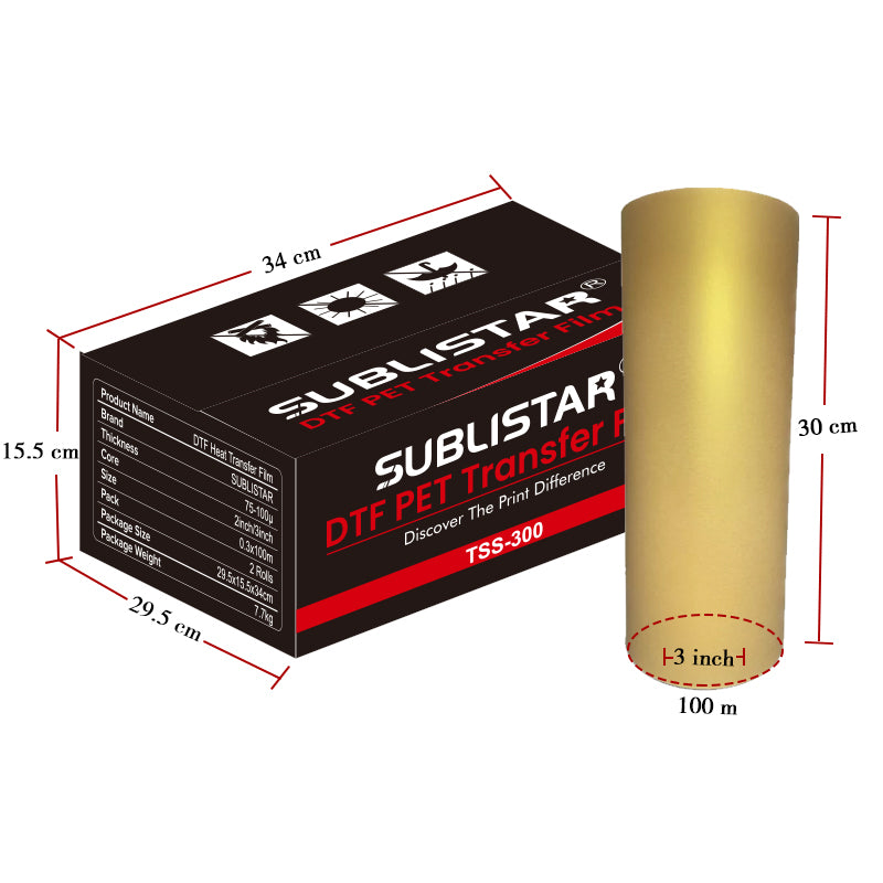 Metallic Gold DTF Film, DTF Transfer Cold Film Roll Direct to Iconic S ...