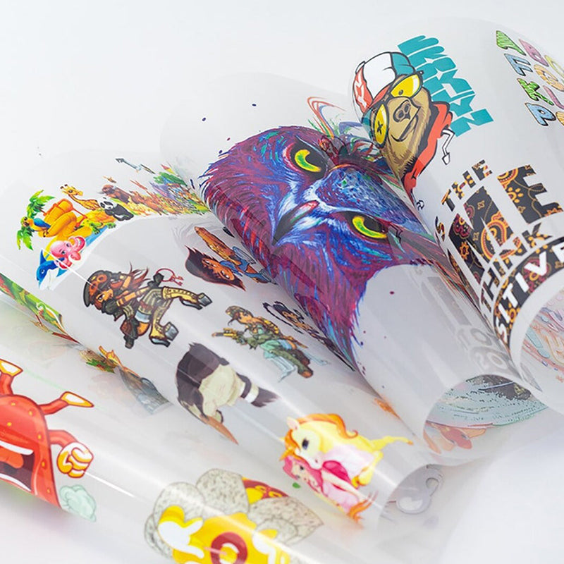 Cold/Hot-Peel DTF Transfer Film Roll, Single-sided Matte Glossy DTF Fi ...